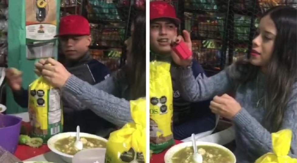 VIDEO|Da el anillo de compromiso en paquete de tostada ¡Qué original ...